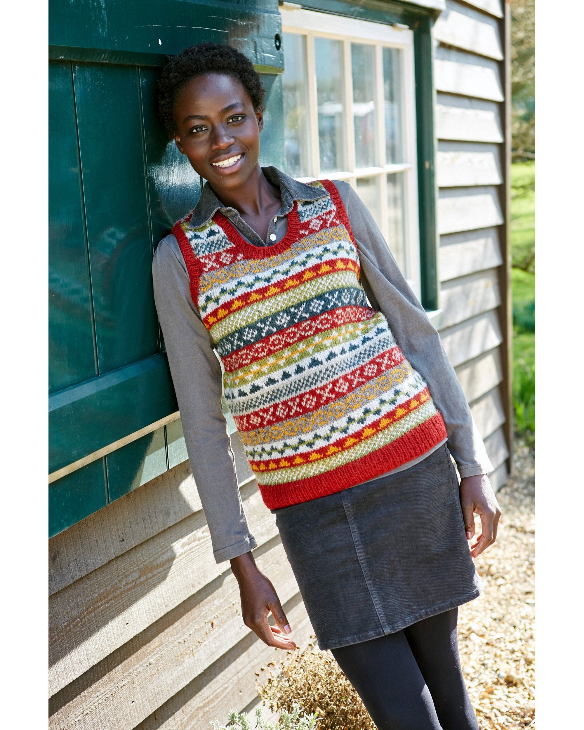 Knitted Tank Top Wool Tank Top Fair Isle Sweater - Etsy UK