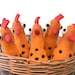 Funky Chicken Decoration - Hand Felted Chicken Ornament - Spring - Cute ...