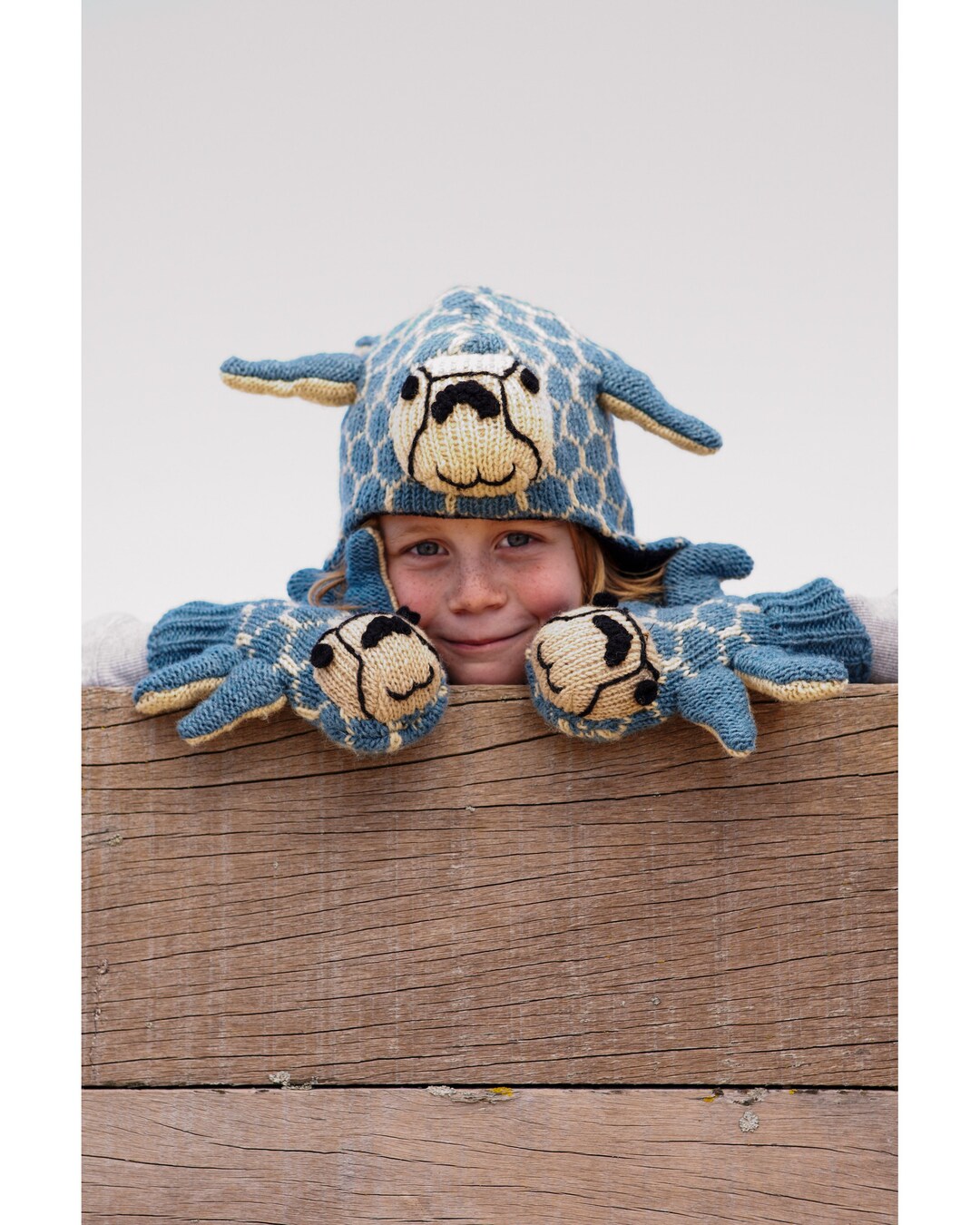 Children's Sea Turtle Hat, Turtle Chullo, Sea Turtle Mittens, Kids ...