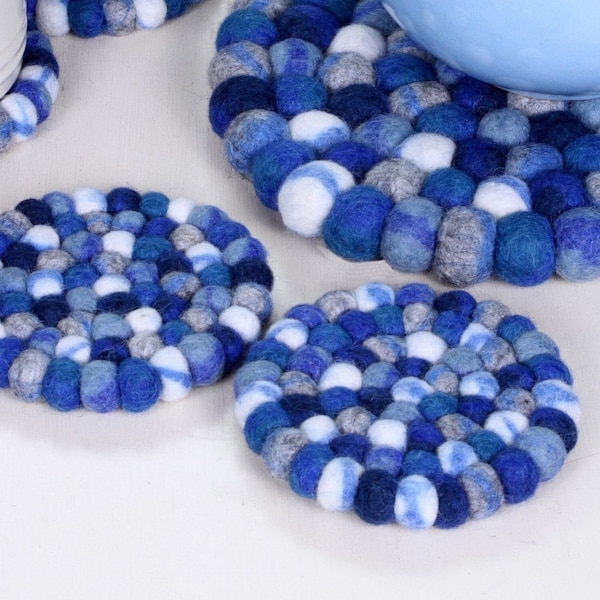 Wool Coasters - Etsy