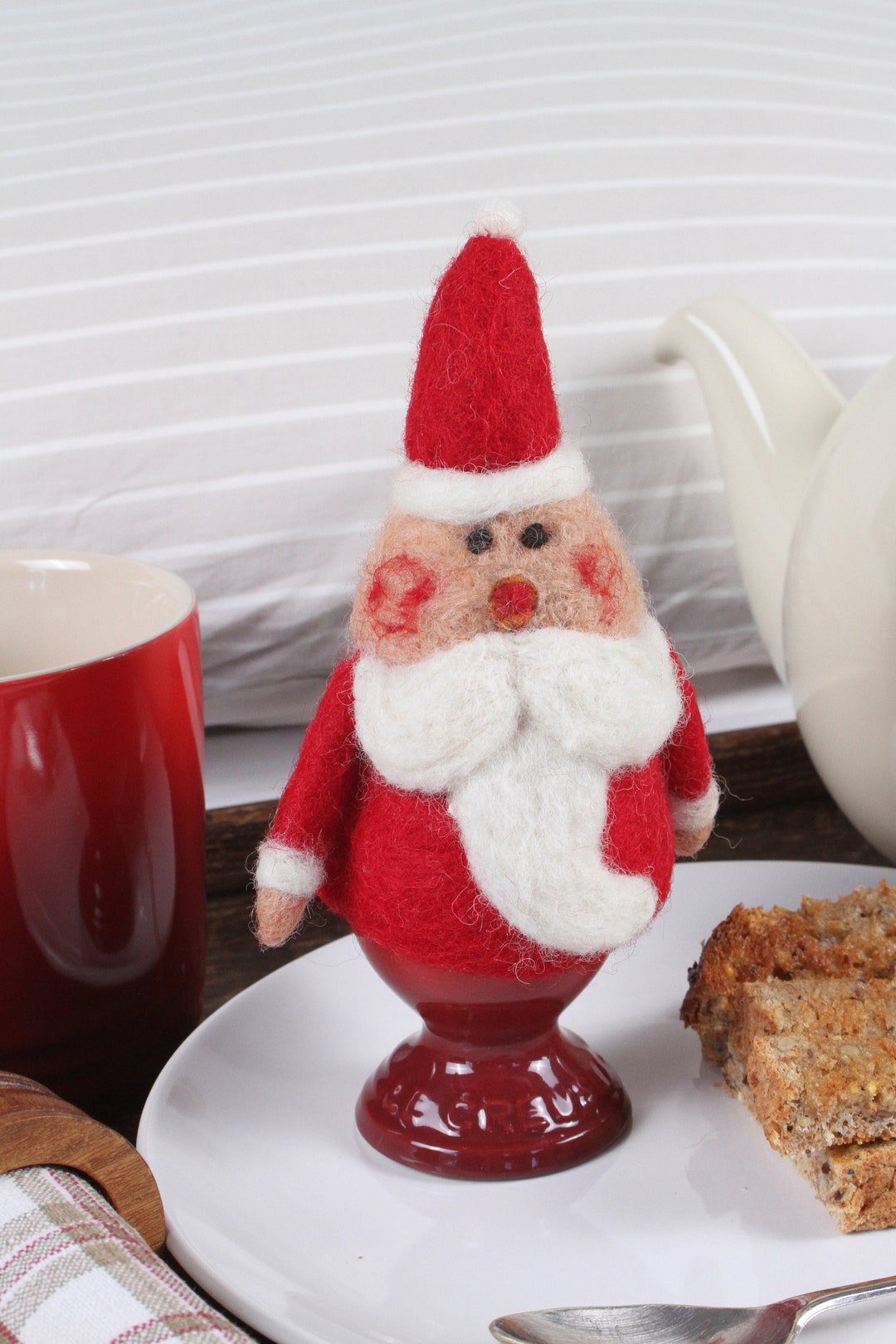 Christmas Egg Cosy - Pudding Egg Cosy - Santa Egg Cosy - Snowman Egg ...