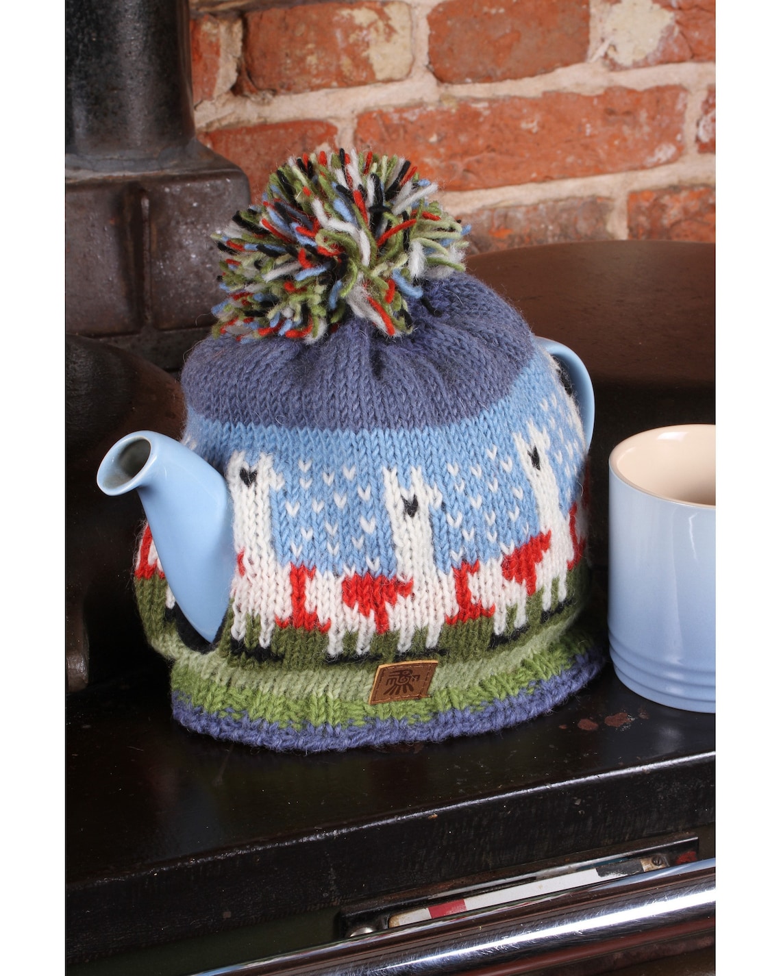 Llama Tea Cosy 100% Wool Hand Knit Tea Cosie Fleece Lined - Etsy UK