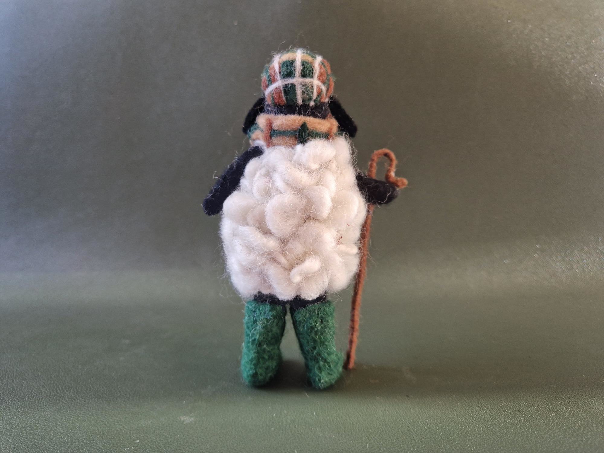 Felt Sheep Standing Decoration - Flat Cap Sheep - Stanley Sheep ...