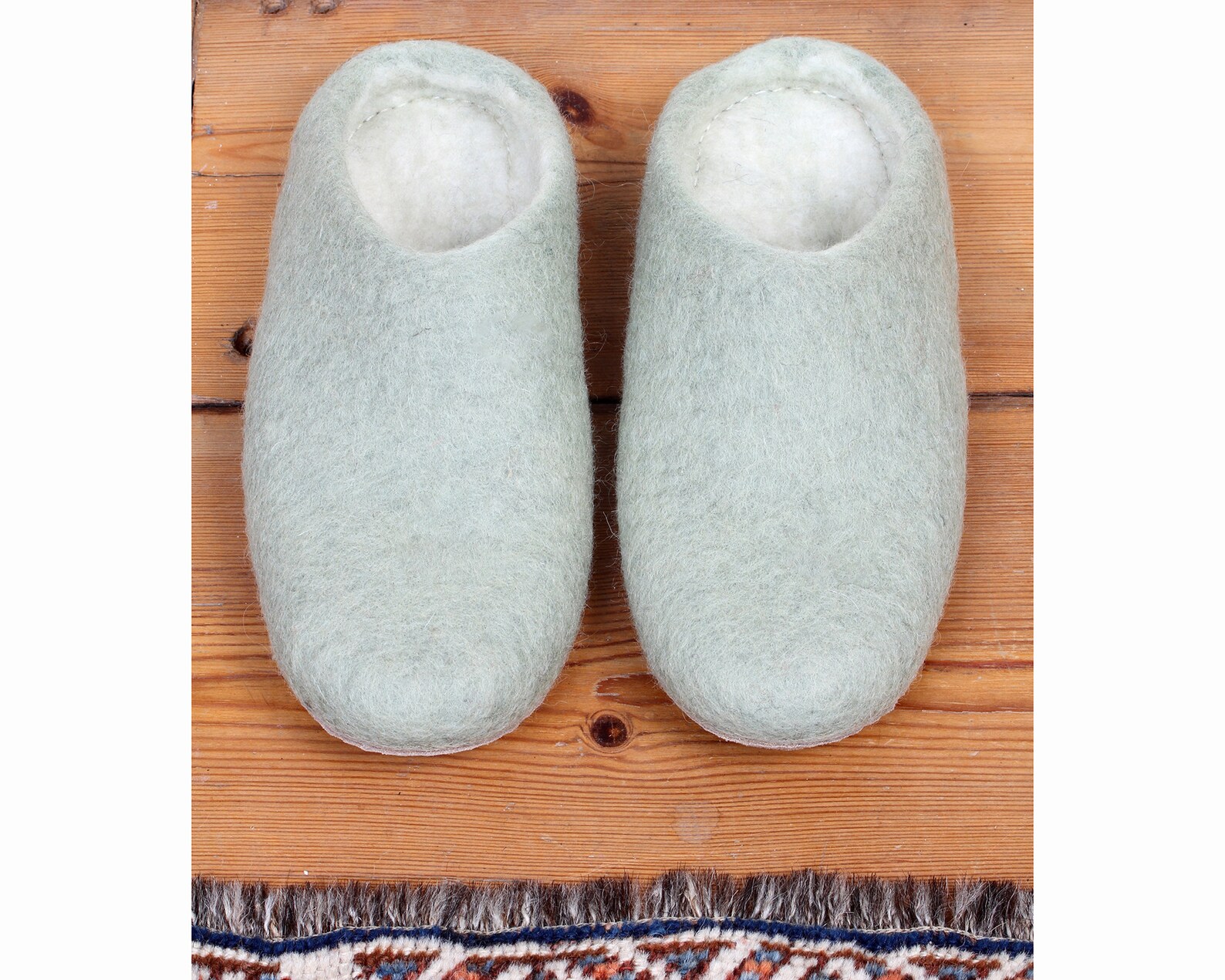 Womens Hand Felted Wool Slippers With Suede Sole Fair Trade | Etsy