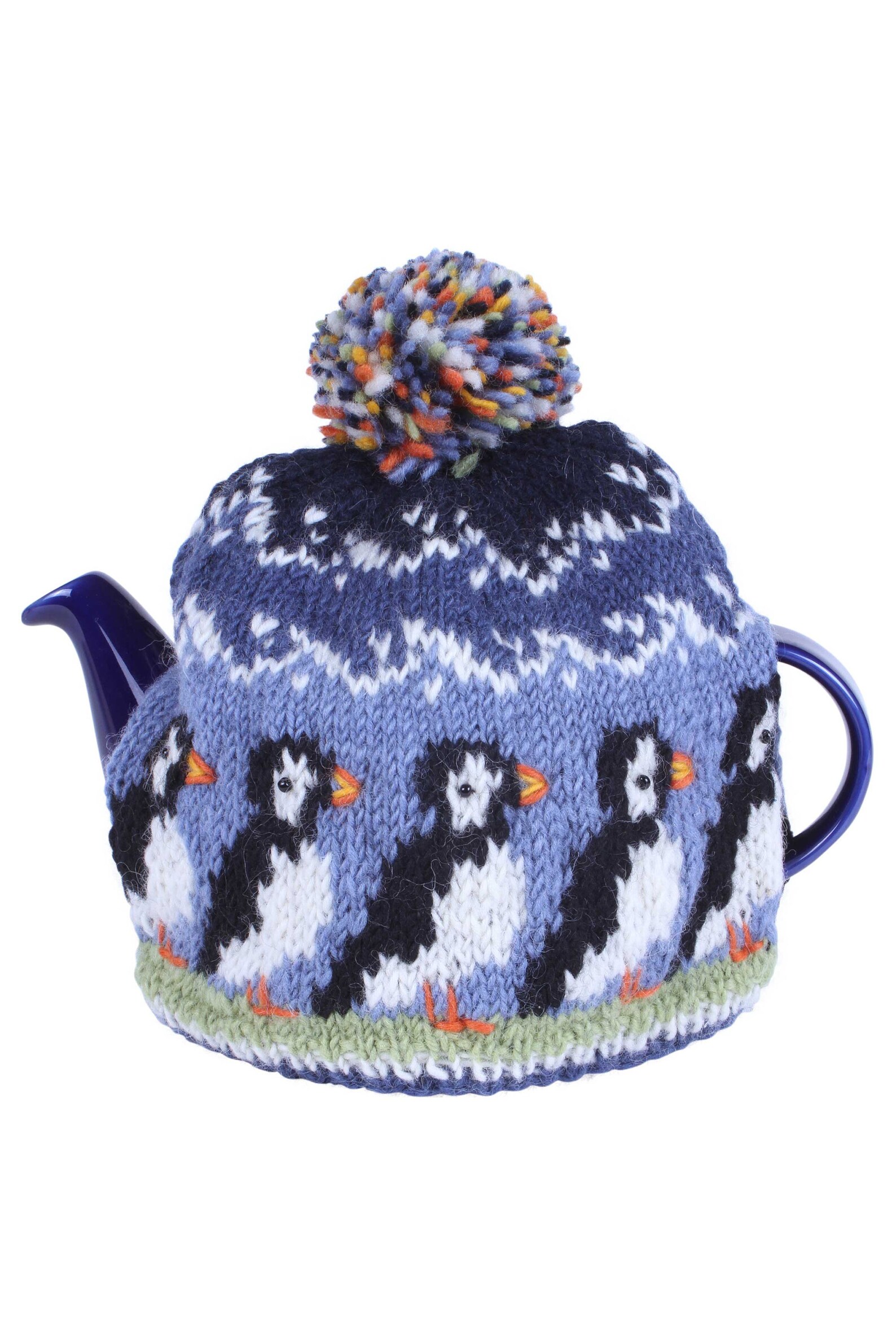 Puffin Tea Cosy Hand Knit Wool Puffin Cozy Puffin Pot Warmer Teapot ...