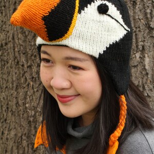 Adults & Children's Puffin Hat - 100% Wool | Pachamama - Etsy