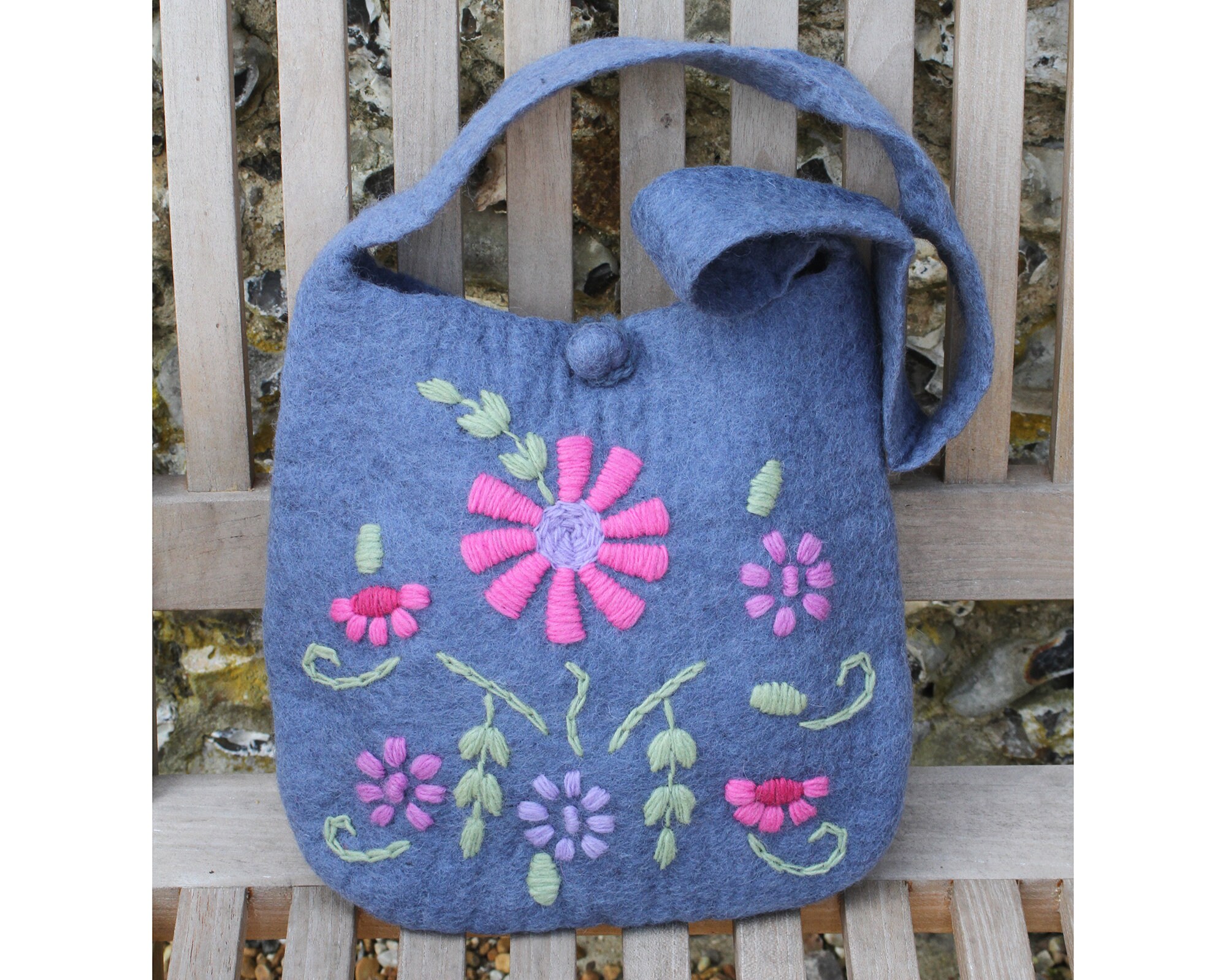 Fair Trade Hand Felted Shoulder Bag. Felted Wool Bag with | Etsy