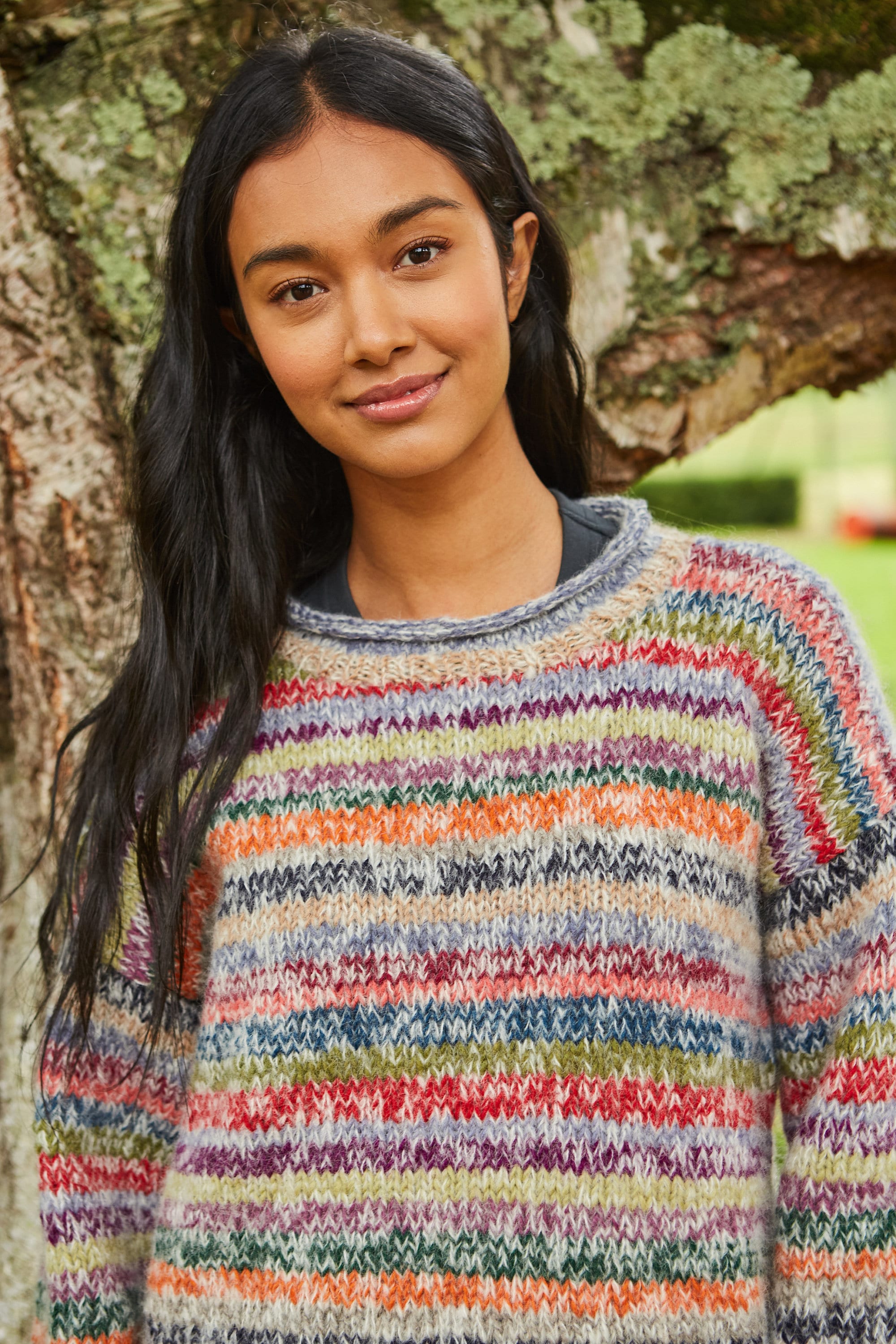 Women's Soft Rainbow Handmade Sweater - Muted Rainbow Jumper - Soft ...
