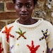 Bright Starfish Sweater - Hand Knitted Jumper - Multicoloured - Retro ...