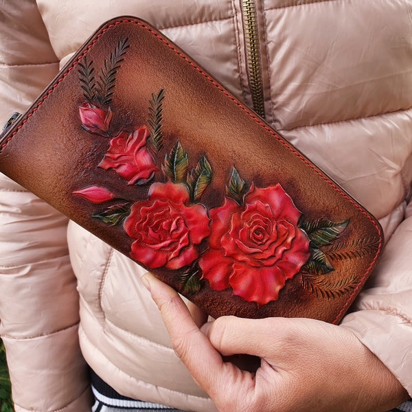 Rose Wallet - Etsy