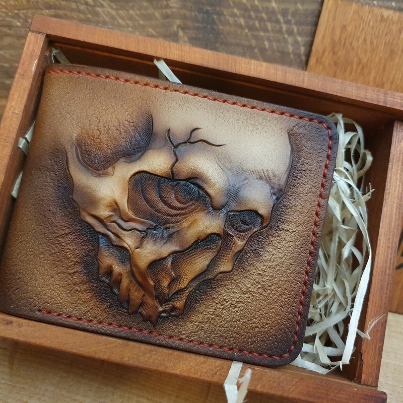 Skull Wallet - Etsy