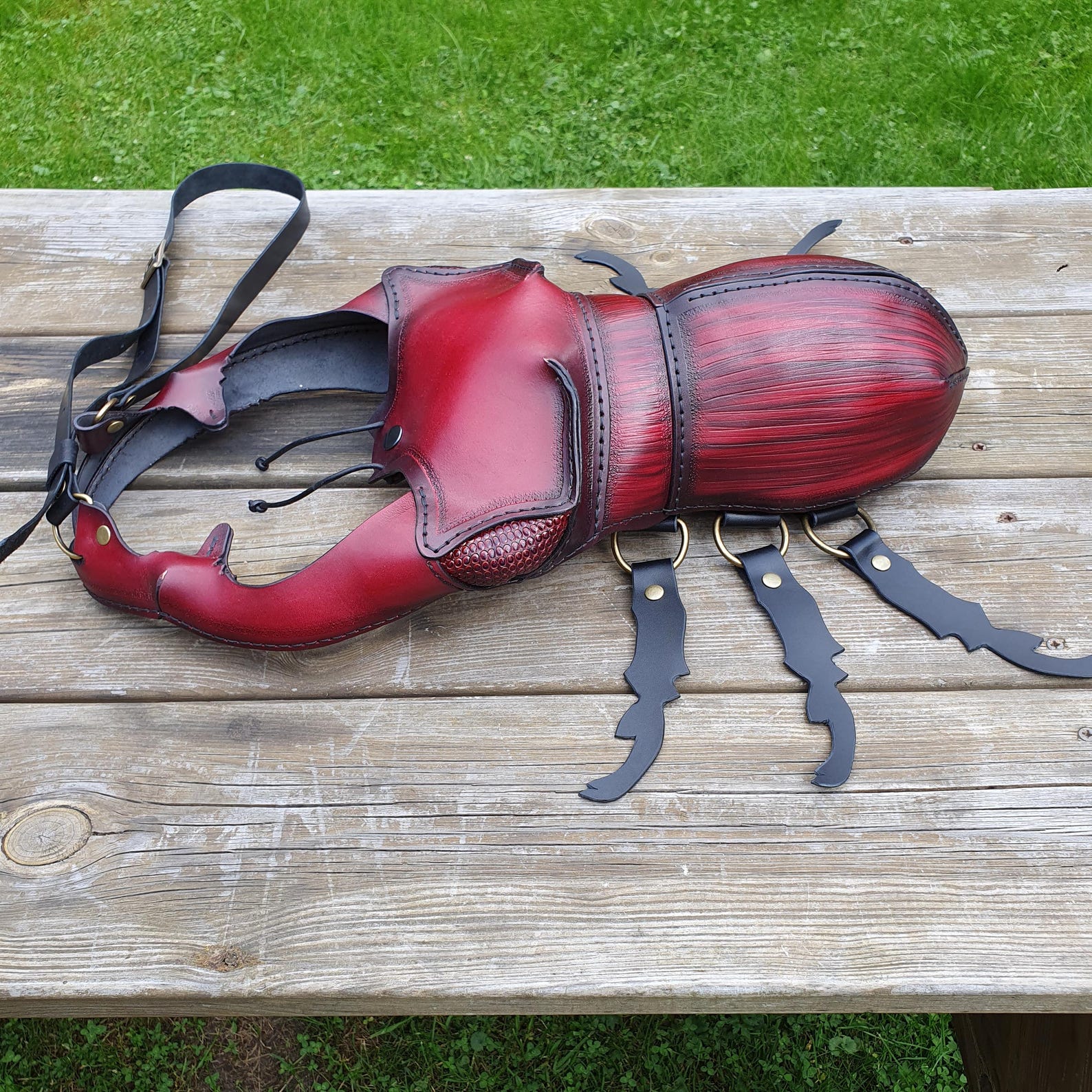 Beetle Bag, Artistic Leather Bag - Etsy