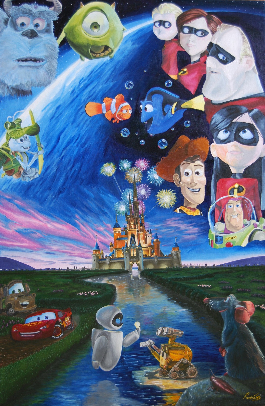 Pixar Painting - Etsy