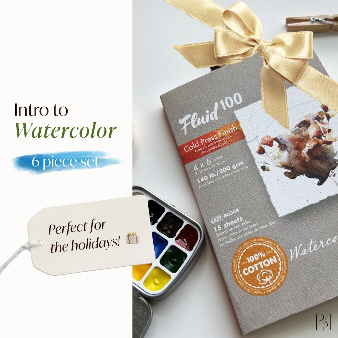 Intro to Watercolor Kit-perfect Holiday Gift for Beginner Artists ...