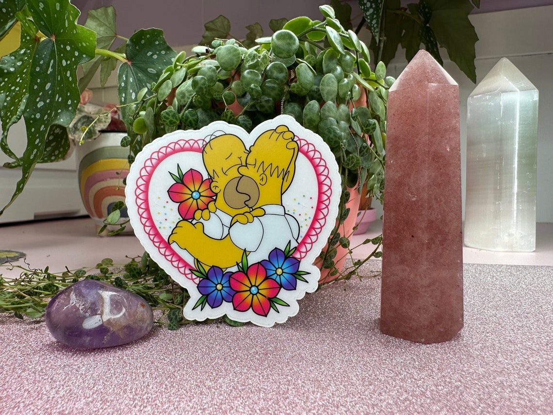 Self Love Homer - Clear Vinyl Sticker - Etsy