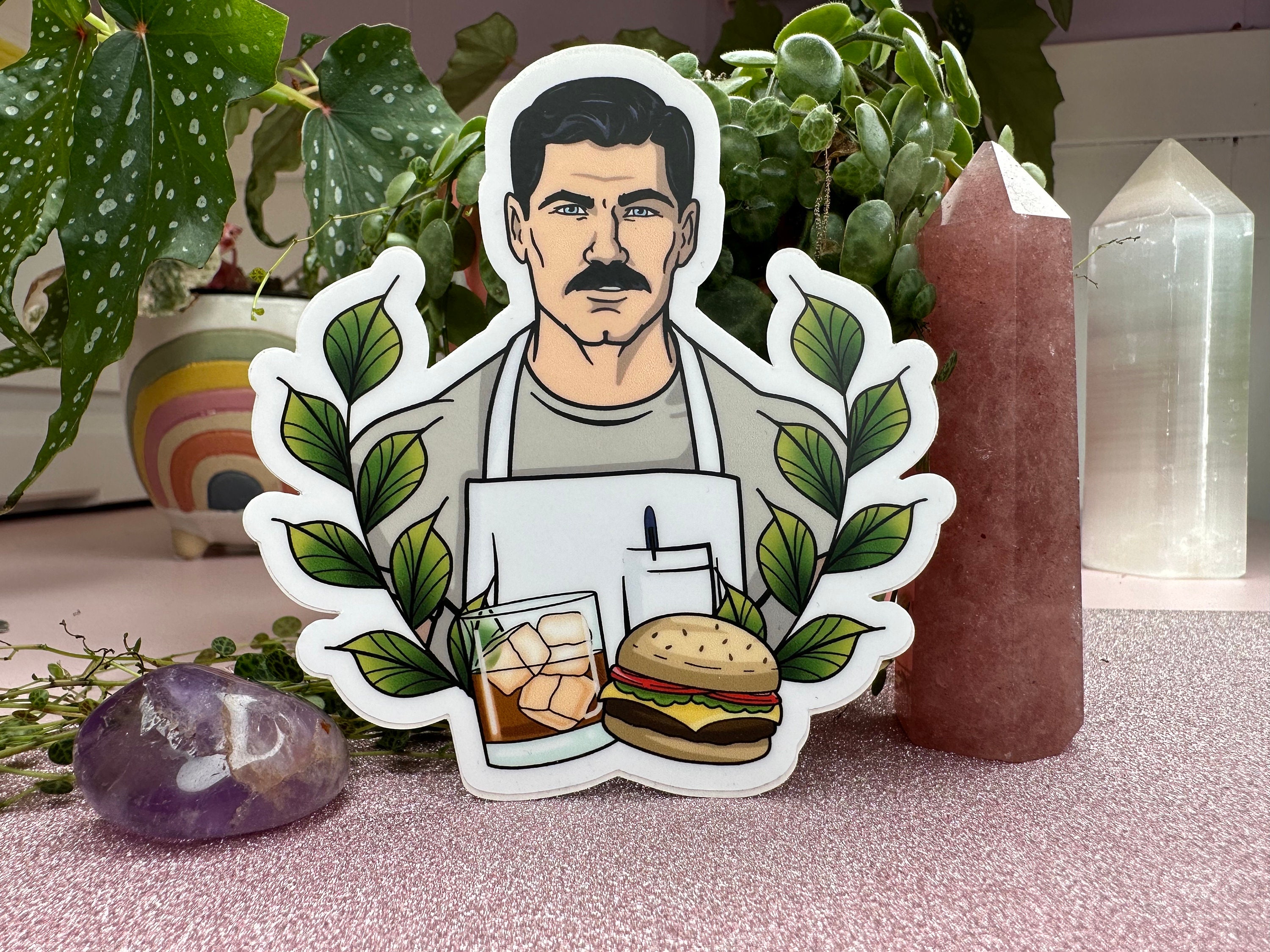 Archer X Bobs Burgers Vinyl Sticker Etsy