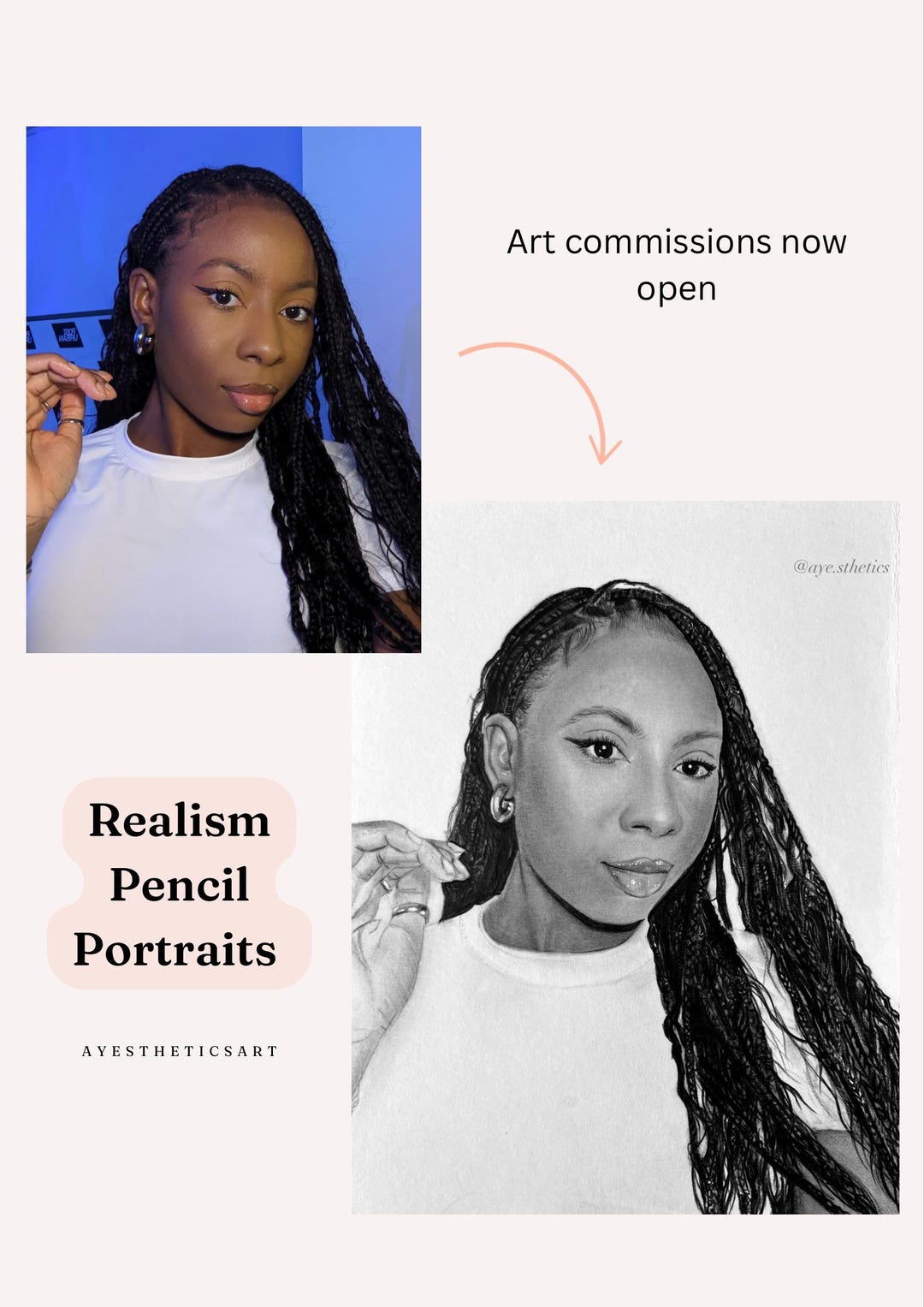 Custom Art, Portrait Drawing From Photograph, Personalised Gift ...