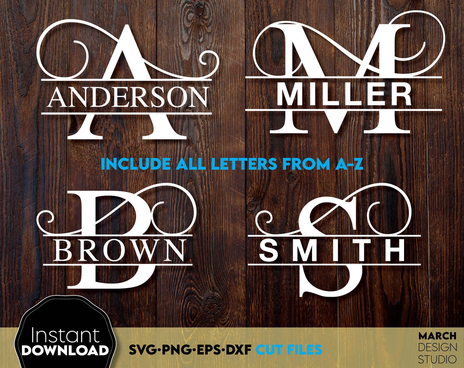 Split Monogram SVG Monogram SVG Family Monogram SVG Split Letters Svg ...