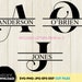 Split Monogram SVG Bundle, Name Monogram SVG, Split Letters SVG, Family ...