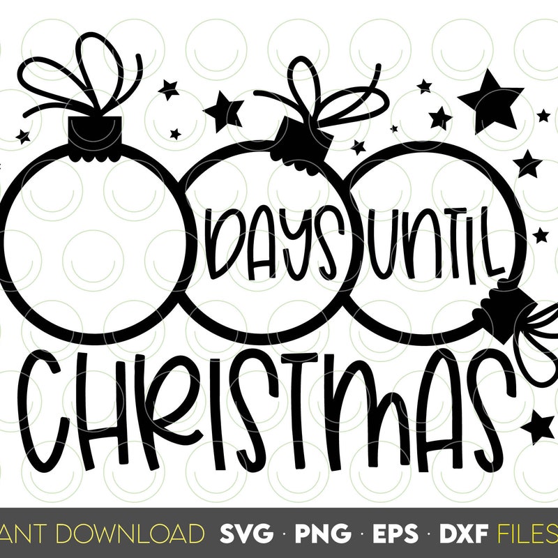 Days Until Christmas Svg - Etsy
