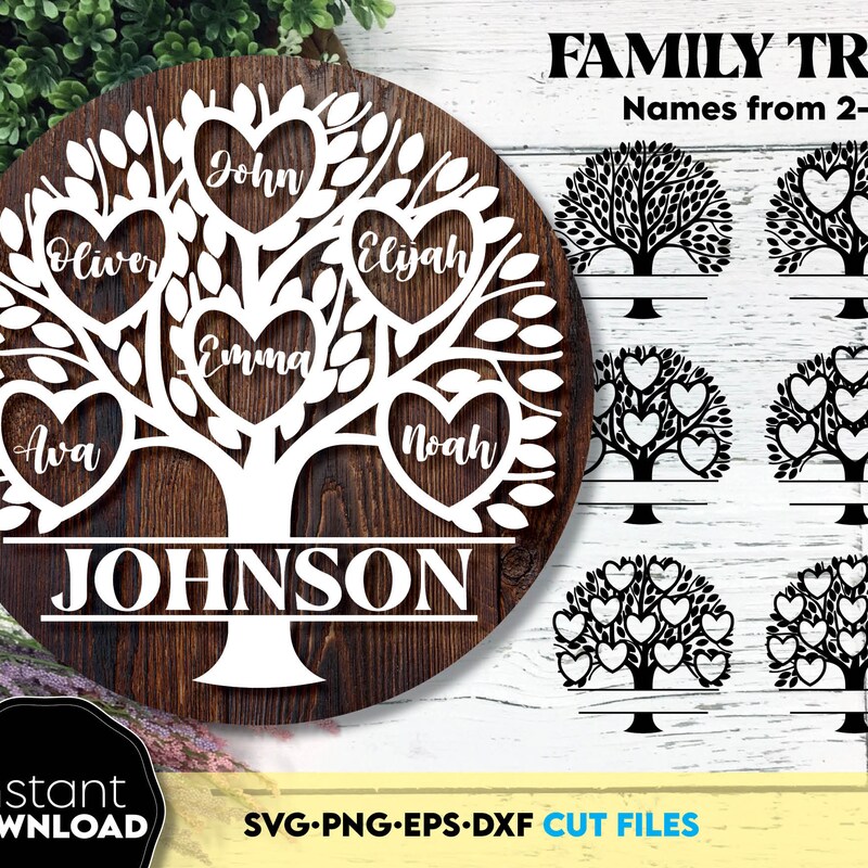Family Tree Svg - Etsy