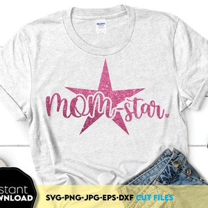 Mom Star Clipart, Momstar Pngs, Mothers Day Gift, Mom Birthday Gift ...
