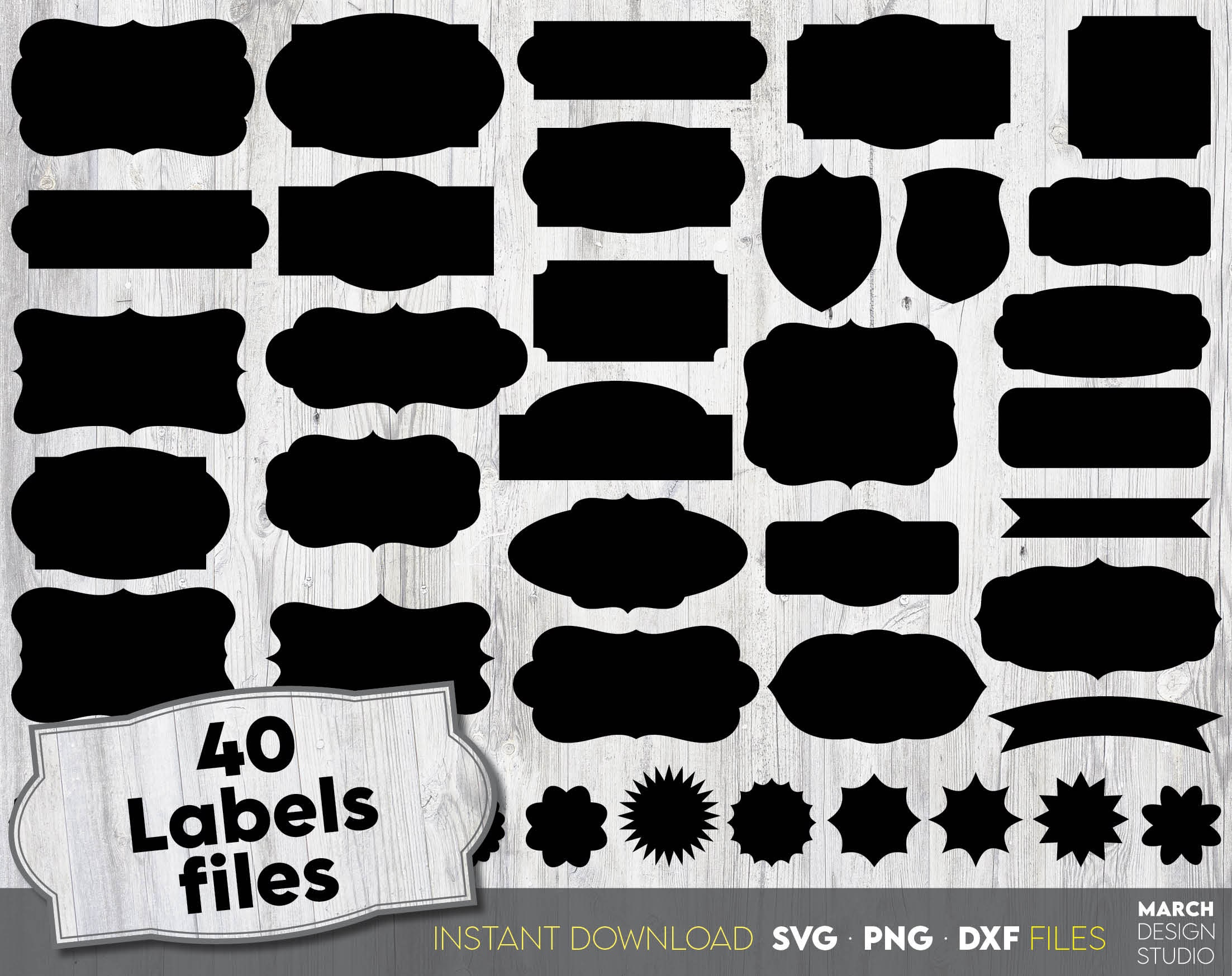 Name Tag Svg Custom Label Svg Shapes Svg Plaque Svg Frames - Etsy Finland