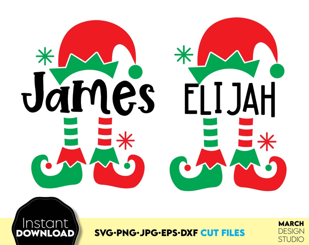 Elf SVG, Elf Monogram SVG, Christmas Monogram SVG, Christmas Svg Files ...