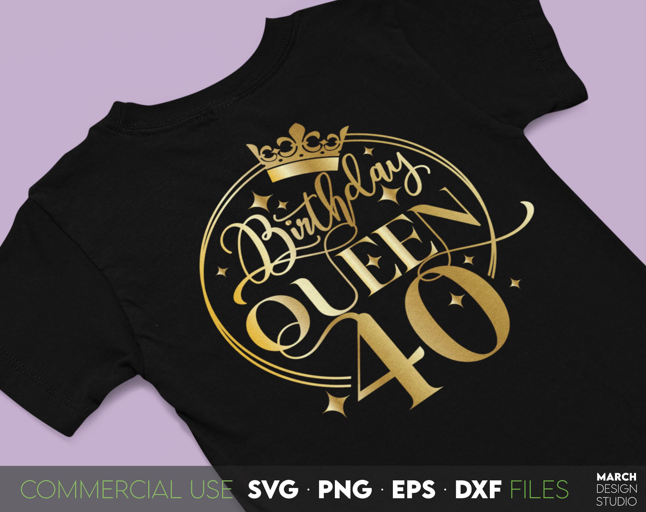 40th Birthday Queen SVG 40th Birthday SVG Forty Birthday - Etsy Canada