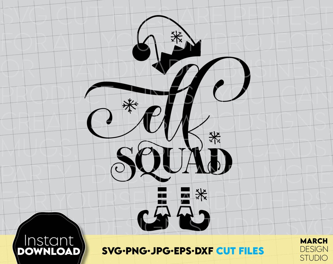 Elf Squad SVG, Elf SVG, Christmas Elf Svg, Kids Christmas SVG ...