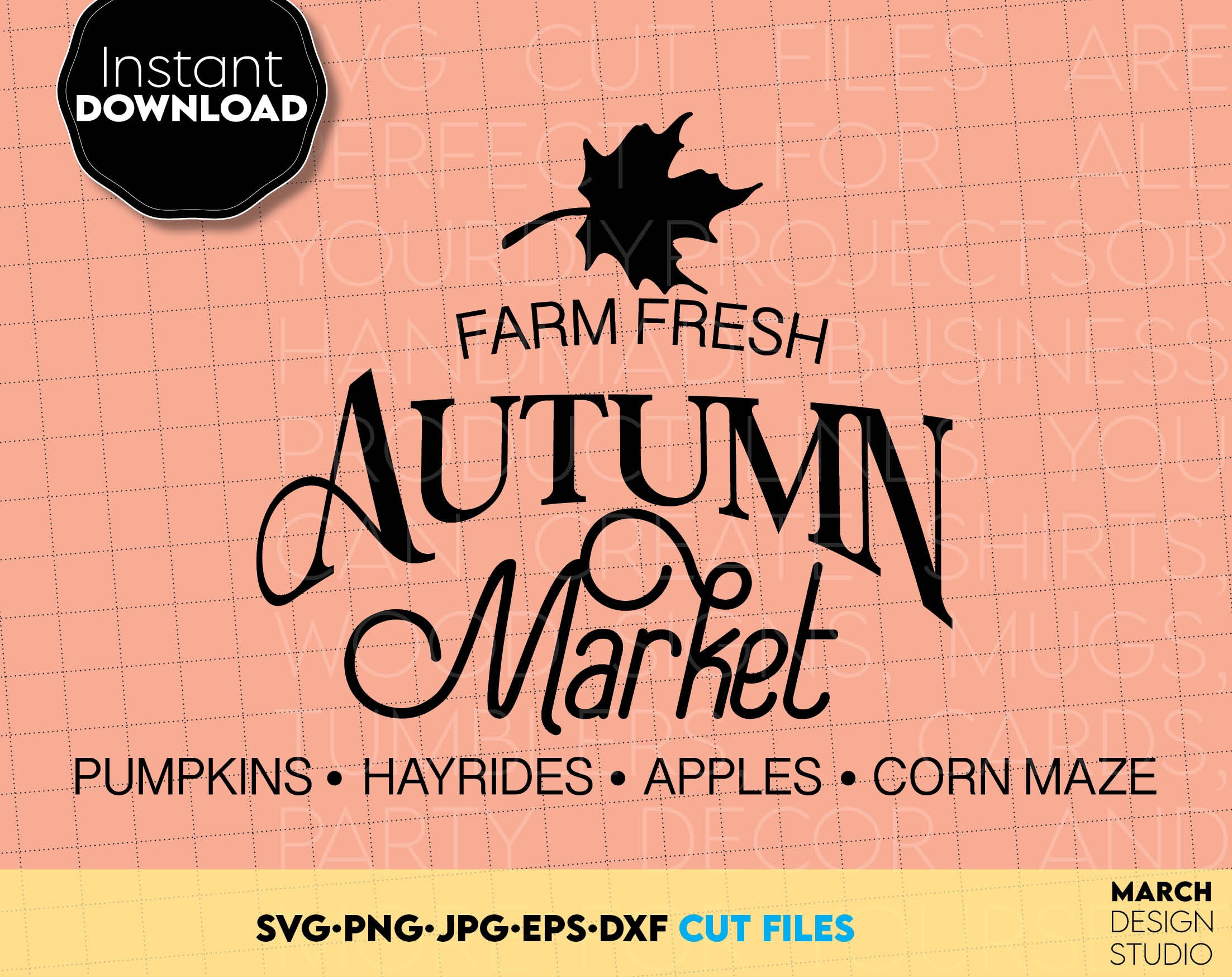 Fall SVG Bundle Farmhouse Fall SVG Farmers Market SVG - Etsy