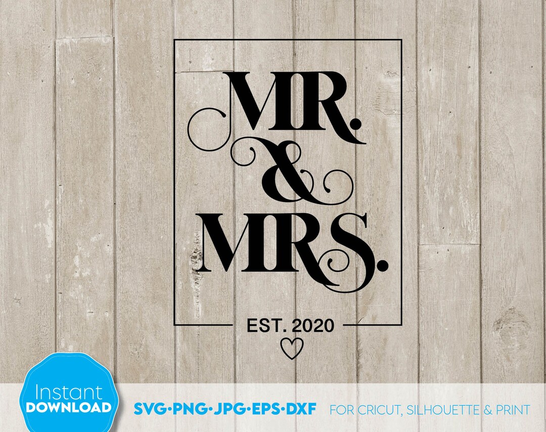 Mr and Mrs SVG Wedding SVG Mr and Mrs Shirts SVG Mr and Mrs - Etsy