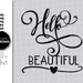 Hello Beautiful Svg, Hello Beautiful Decal Svg Hello Beautiful Sign Svg ...