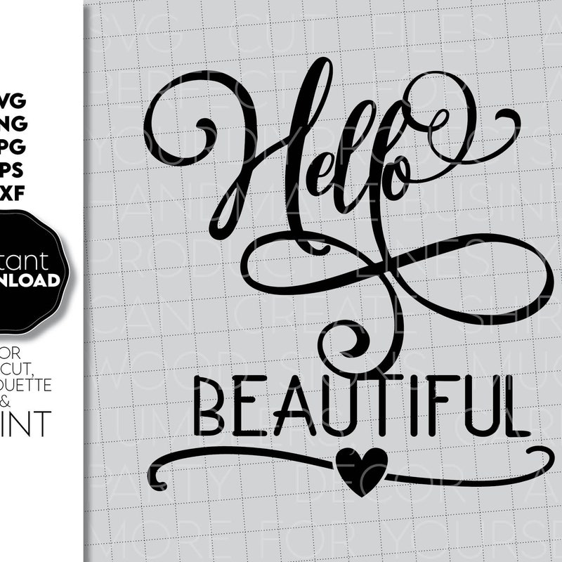 Hello Gorgeous Svg - Etsy