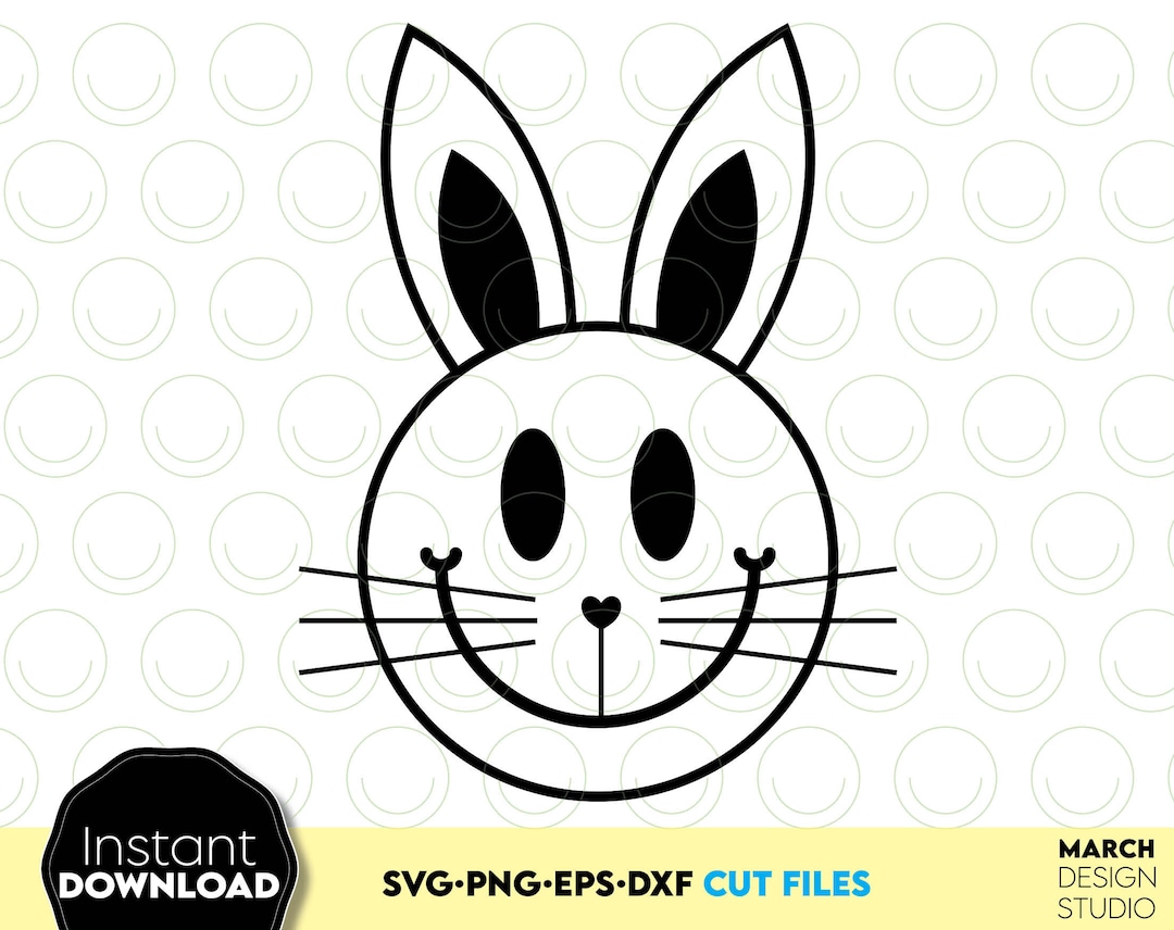 Funny Bunny Svg Easter Bunny Face Svg Easter Bunny Png Happy Easter Svg ...