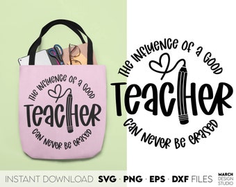 The Influence of a Good Teacher Can Never Be Erased SVG - Etsy