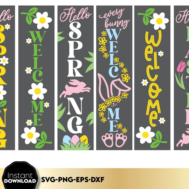 Spring Welcome Sign Svg - Etsy