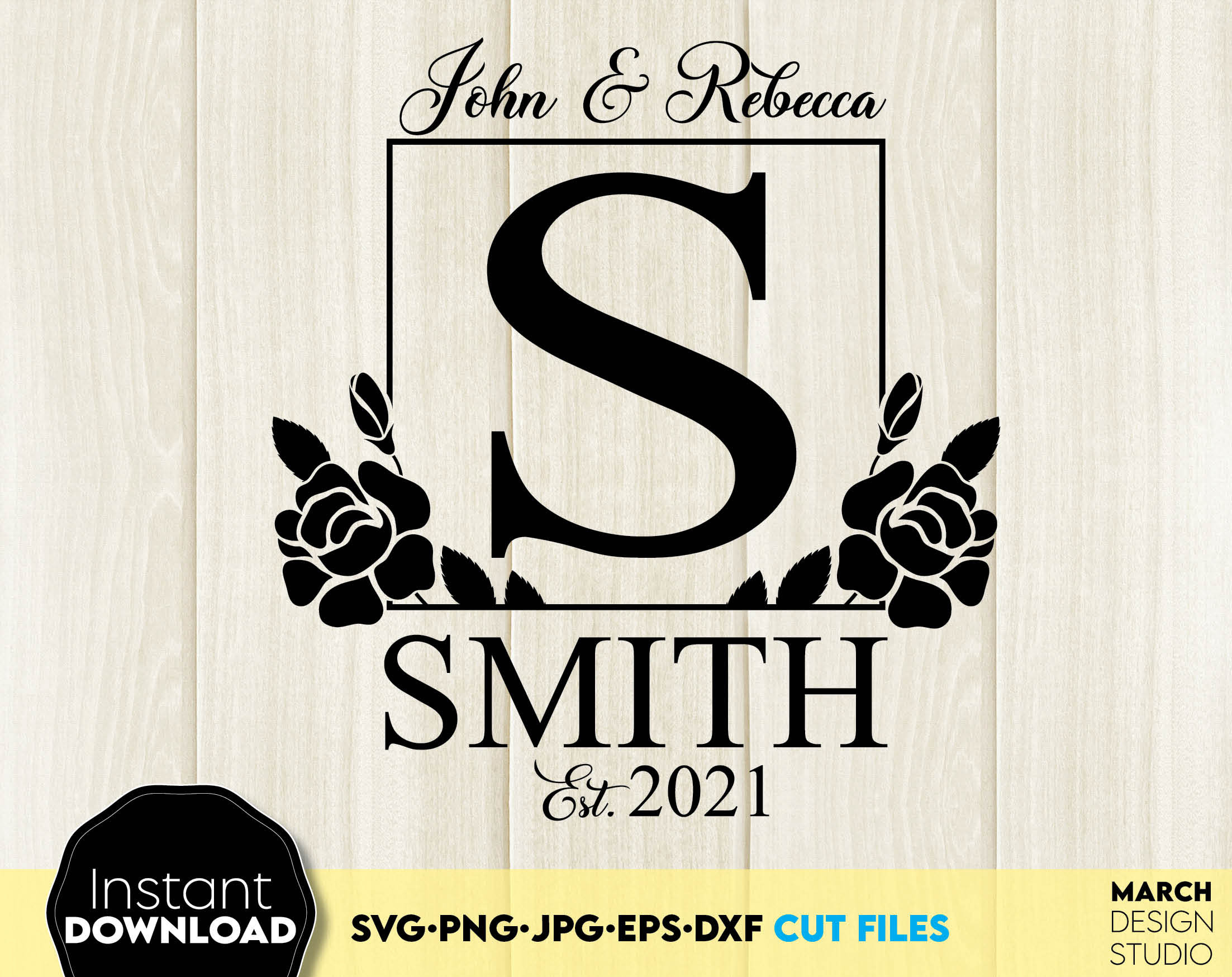 Monogram Svg Bundle Floral Monogram SVG Family Monogram Svg | Etsy