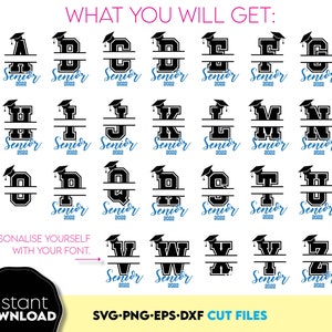 Split Monogram SVG, Monogram SVG, Family Monogram SVG, Split Letters ...