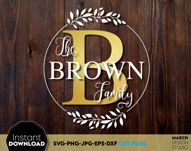 Letter B Monogram SVG Letter B Font Last Name Monogram SVG - Etsy