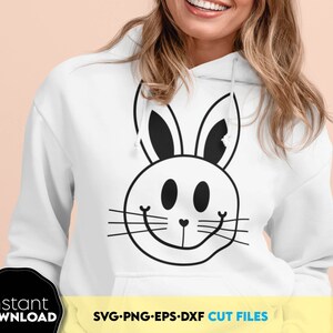 Funny Bunny Svg Easter Bunny Face Svg Easter Bunny Png Happy Easter Svg ...