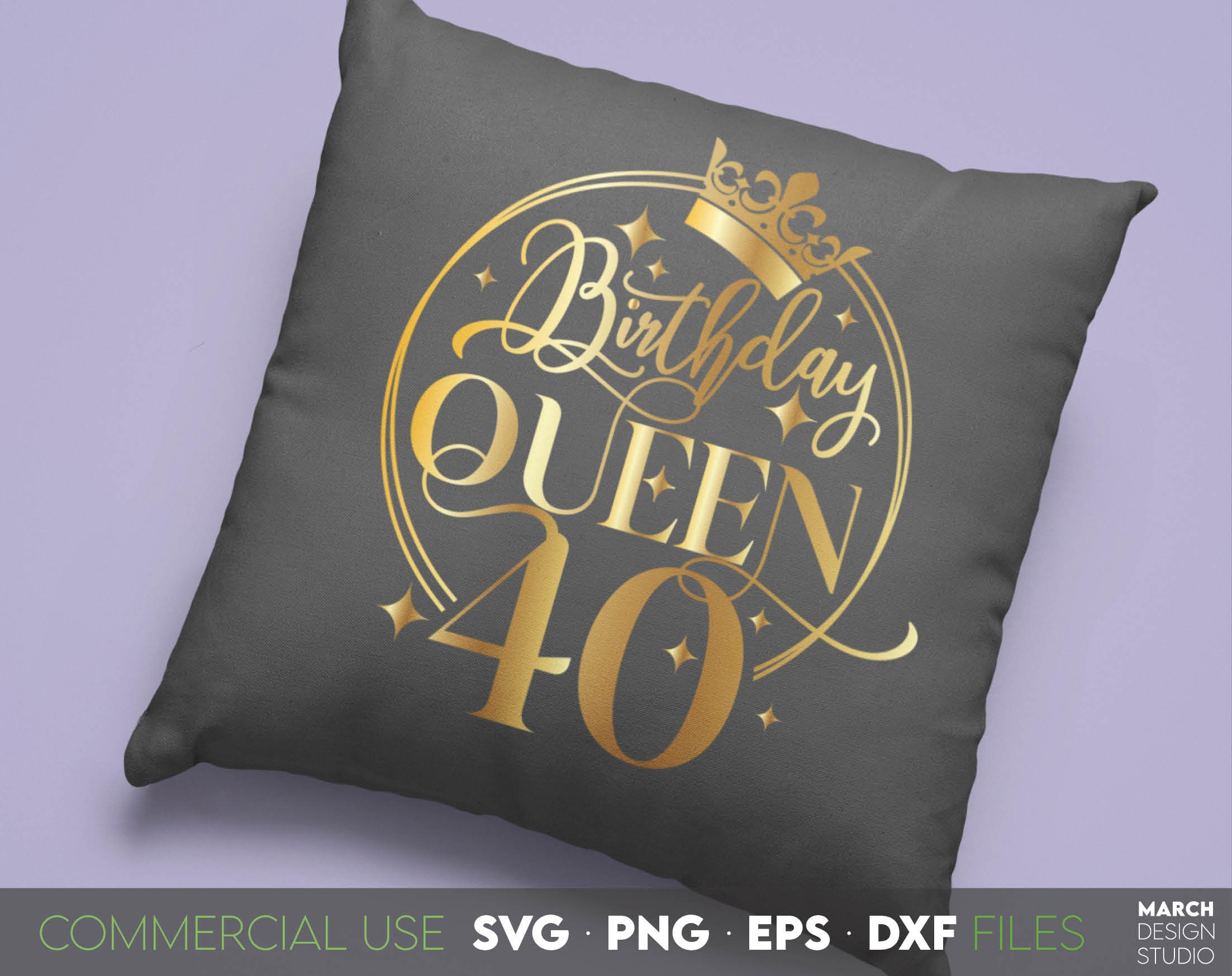40th Birthday Queen SVG 40th Birthday SVG Forty Birthday - Etsy Canada