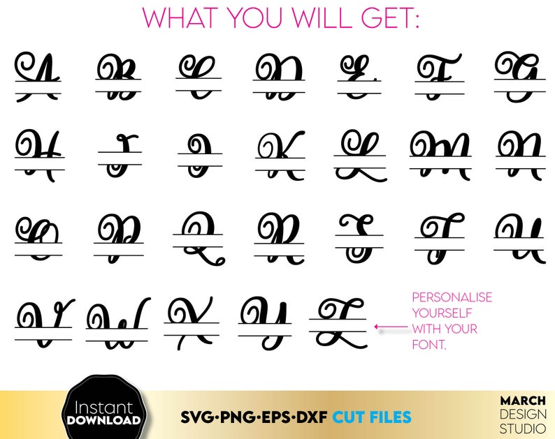 Kids Split Monogram SVG Kids Monogram Shirts SVG Kids - Etsy