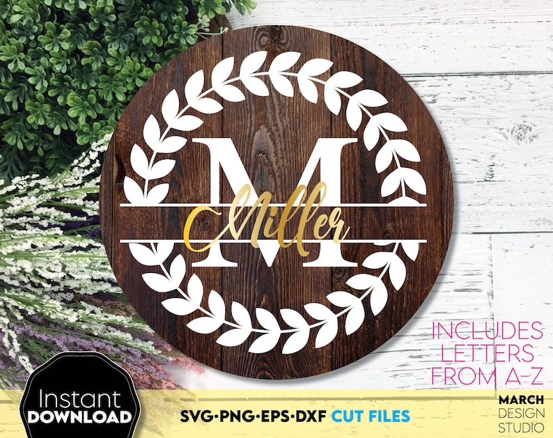 Split Monogram Bundle SVG Split Monogram SVG Split Letters Svg - Etsy