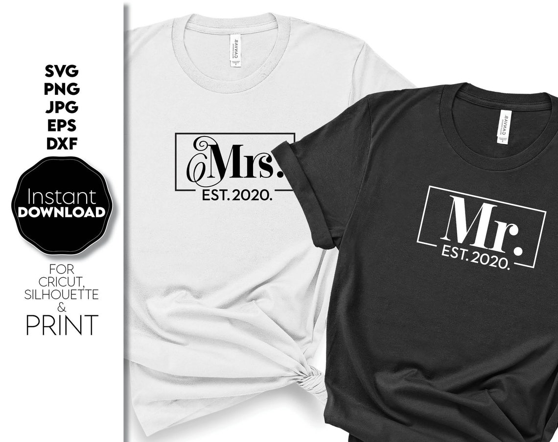Mr and Mrs Sign Svg Mr and Mrs Shirt Svg Png Wedding - Etsy