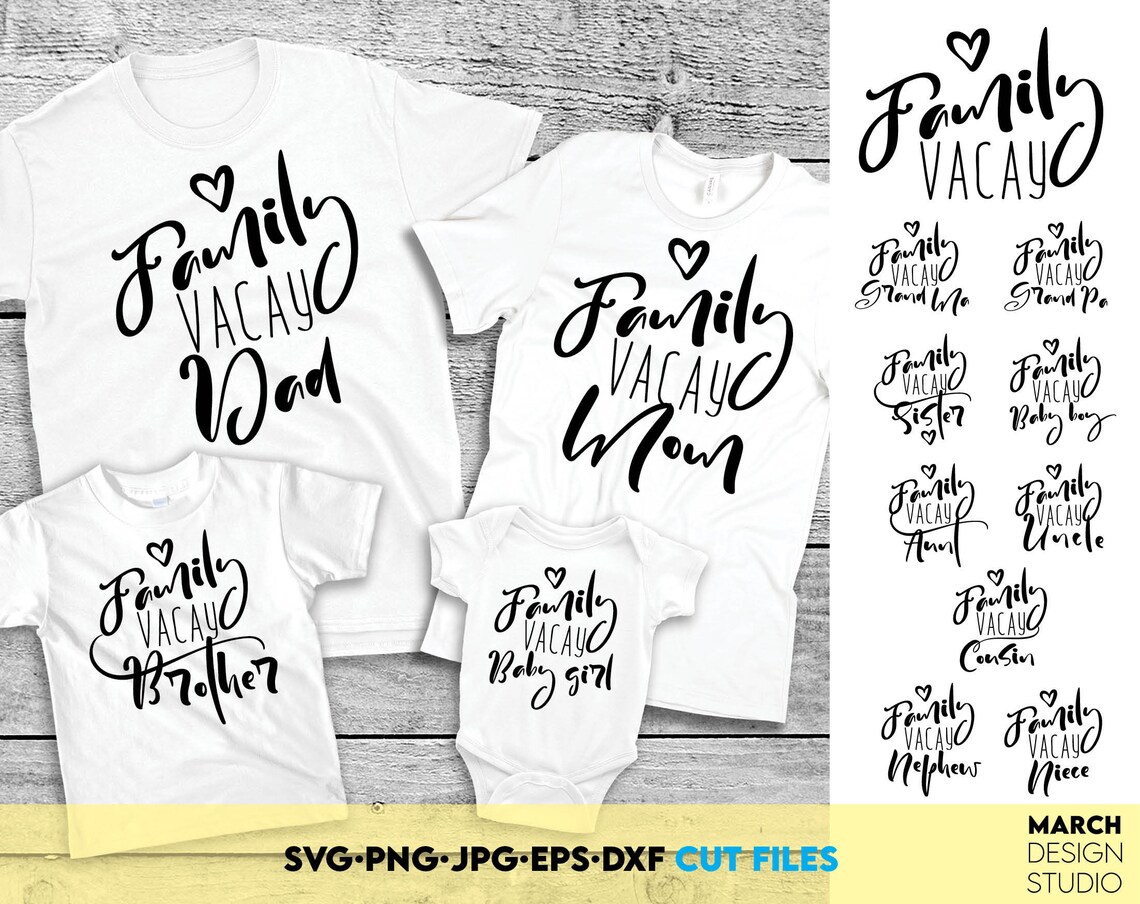 Family Vacation SVG Bundle Family Beach Vacation SVG - Etsy