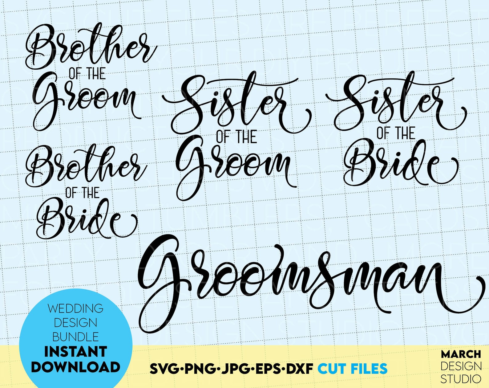 Wedding SVG Bundle Father of the Bride SVG Mother of the - Etsy