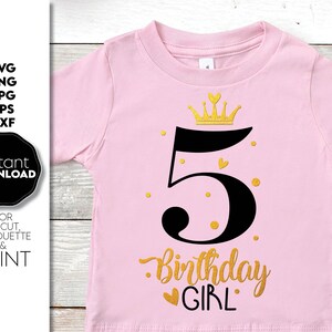 Birthday Girl Numbers SVG Bundle | Birthday Girl Crown SVG | Birthday ...