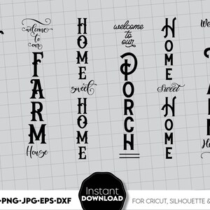 Vintage Welcome Sign SVG Bundle | Front Porch Sign SVG | Rustic ...