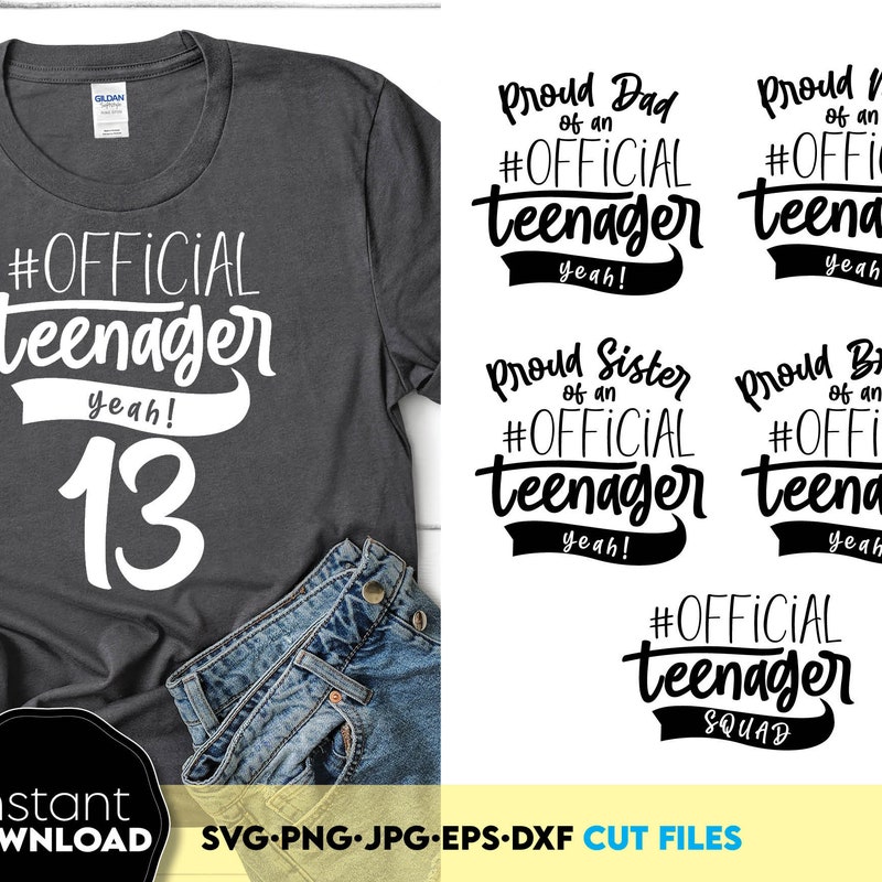 Official Teenager Svg - Etsy